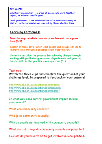 Local / devolved government | Teaching Resources