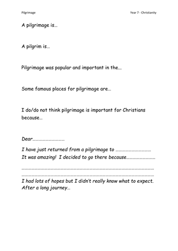 Christian pilgrimage | Teaching Resources
