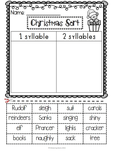 Christmas and Winter Sorts | Teaching Resources