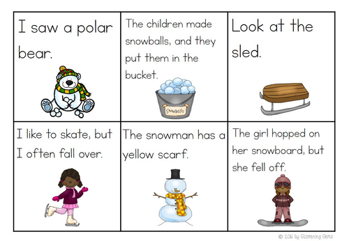 Winter Simple and Compound Sentences Sort | Teaching Resources