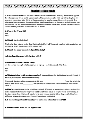 STATISTICS Lessons Psychology RESEARCH METHODS | Teaching Resources