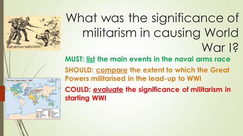 Causes of WWI- Militarism | Teaching Resources Causes of WWI- Militarism | Teaching Resources