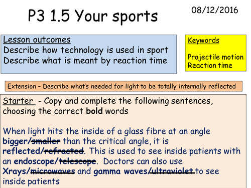 P3 1.5 Your sports | Teaching Resources