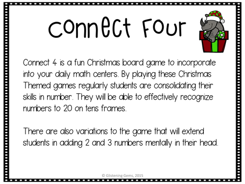 Christmas Math Game - Tens Frames | Teaching Resources