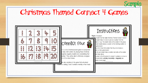 Christmas Math Game - Tens Frames | Teaching Resources