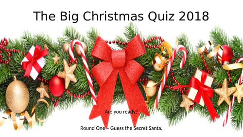Big Christmas Quiz - New 2018 | Teaching Resources