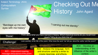 Checking Out Me History - John Agard - AQA Poetry - Power and Conflict ...