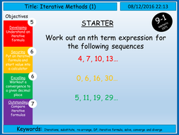 Introduction to Interative Methods | Teaching Resources