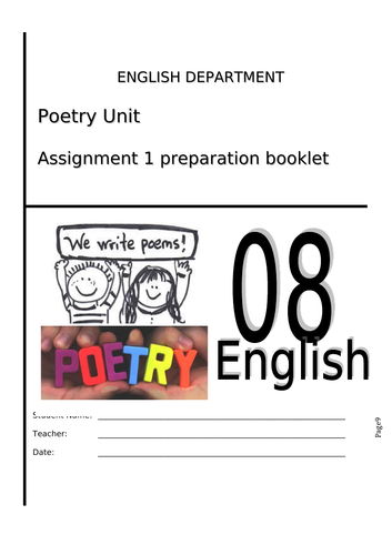 Protest Poetry - Assessment handout | Teaching Resources