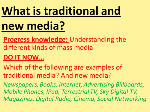 AQA GCSE - Sociology - Mass Media | Teaching Resources