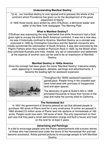 Manifest Destiny | Teaching Resources