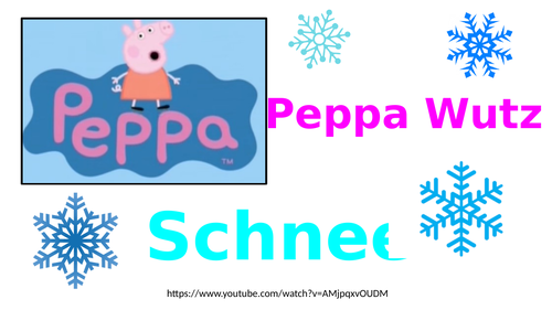 Peppa Pig (Peppa Wutz) German Christmas Winter Snow Activity | Teaching ...