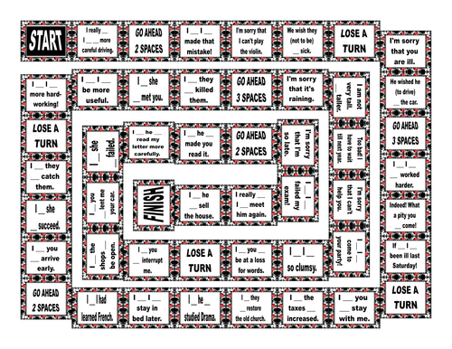 Wish and Modals of Regret Board Game | Teaching Resources