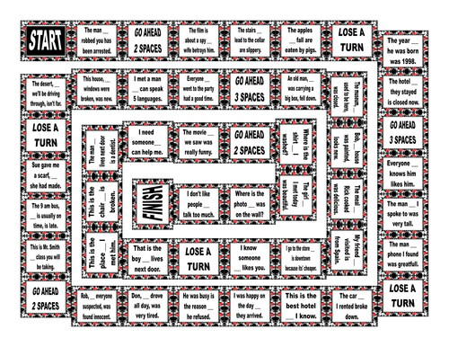 Relative Clauses Board Game | Teaching Resources