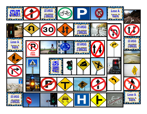 Road Signs and Directions Board Game | Teaching Resources