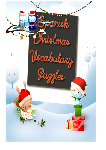 Spanish Christmas Vocabulary Puzzles | Teaching Resources