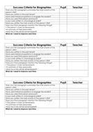 Success Criteria | Teaching Resources