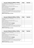 Success Criteria | Teaching Resources
