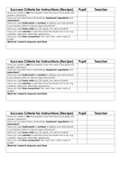 Success Criteria | Teaching Resources