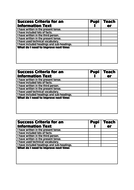 Success Criteria | Teaching Resources