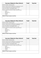 Success Criteria | Teaching Resources