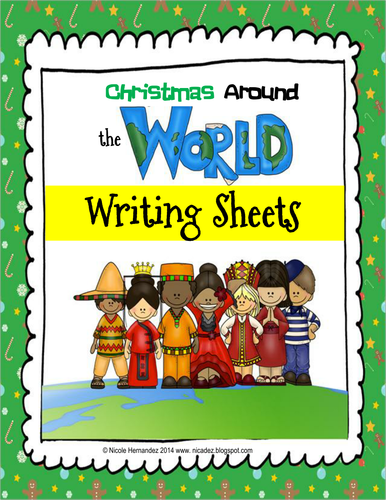 Christmas Around the World Writing Sheets | Teaching Resources