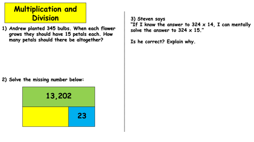 Year 6 Maths Problems | Teaching Resources