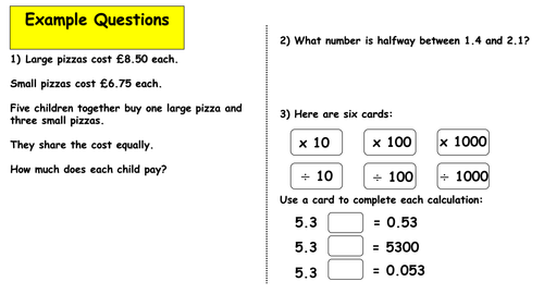 Year 6 Maths Problems | Teaching Resources