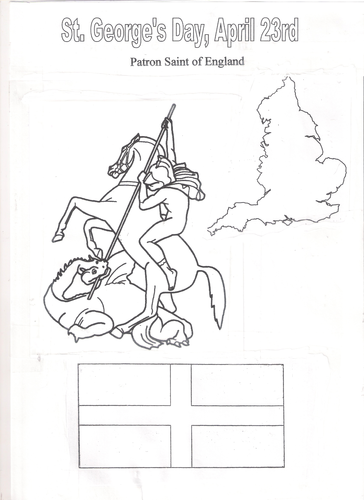 Saint George, Patron saint of England, Feast Day 23rd April | Teaching ...