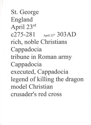 Saint George, Patron saint of England, Feast Day 23rd April | Teaching ...