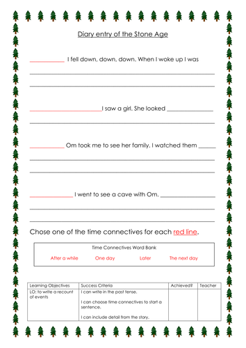 Stone Age Boy week of literacy planning | Teaching Resources