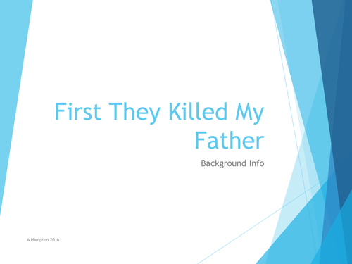 VCE English First They Killed My Father Loung Ung | Teaching Resources