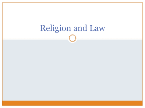 Religion & Law | Teaching Resources