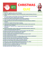 CHRISTMAS QUIZ: 25 AMAZING AND SIGNIFICANT FACTS | Teaching Resources