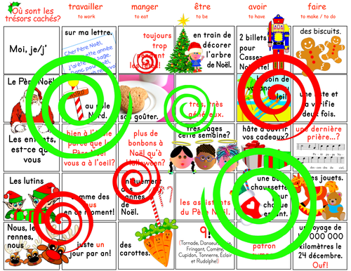 FRENCH: verb & vocabulary activity (Noël) | Teaching Resources