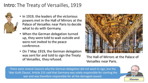 Card Sort: Impact of the Treaty of Versailles on Germany | Teaching ...