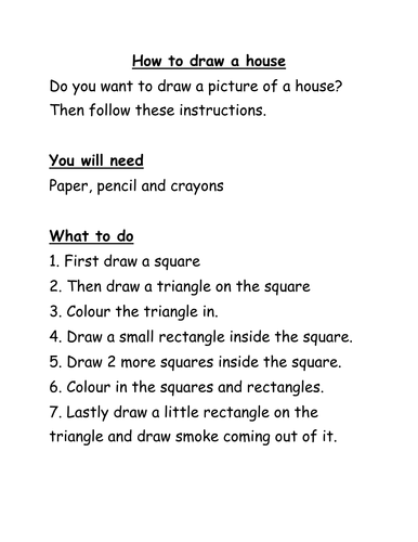 Instructions Resources Teaching Resources