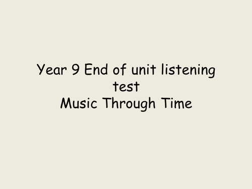 Classical Music Listening Test 2 | Teaching Resources