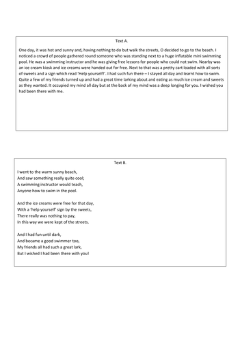 Narrative Poetry | Teaching Resources