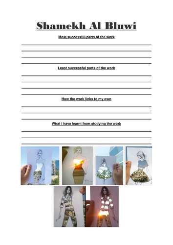 Artist Analysis/Evaluation Templates and Guides | Teaching Resources