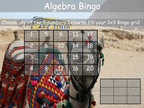 Simple Algebra Bingo | Teaching Resources