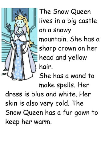 1 week English planning on the Snow Queen for year 2 or 3 | Teaching ...