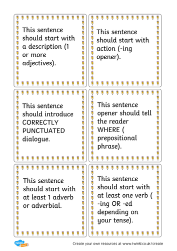 Slow Writing Cards | Teaching Resources
