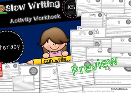 Slow Writing Workbook/Worksheets for KS1 | Teaching Resources
