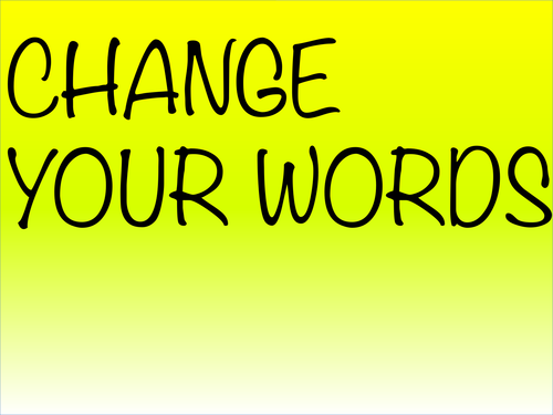Change Your Words Change Your Mind Set - Classroom Display | Teaching ...