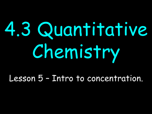 Introduction to Concentration. | Teaching Resources