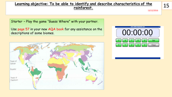 L1 - Tropical Rainforest Characteristics (Living World) - [AQA GCSE ...