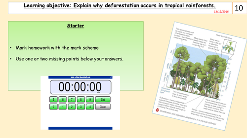 L2 - Causes of deforestation in tropical rainforest - (Living World ...