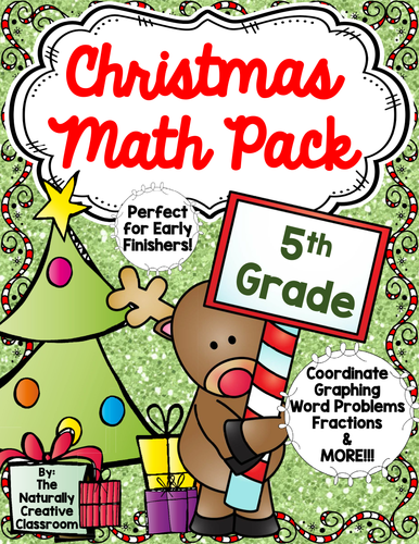 Christmas Math & Literacy BUNDLE for 5th Grade | Teaching Resources