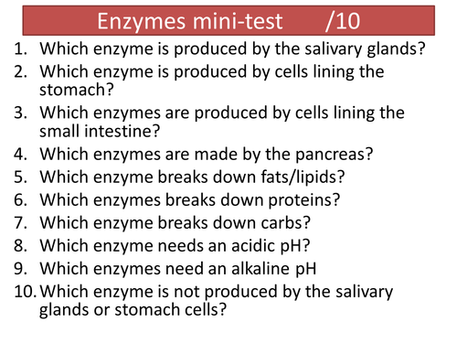 Enzymes in industry/uses of enzymes. GCSE Biology B2 Enzymes topic ...
